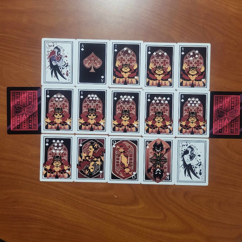 Hazbin Hotel Overlord Husk Poker Playing Cards (guest Starring Alastor ...