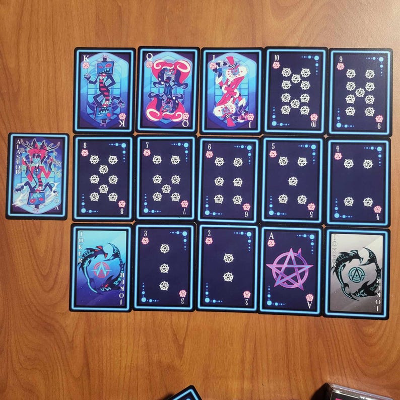 Hazbin Hotel Vees "obey N Play/trust Us" Custom Playing Cards: the Complete 55-card Deck - Etsy