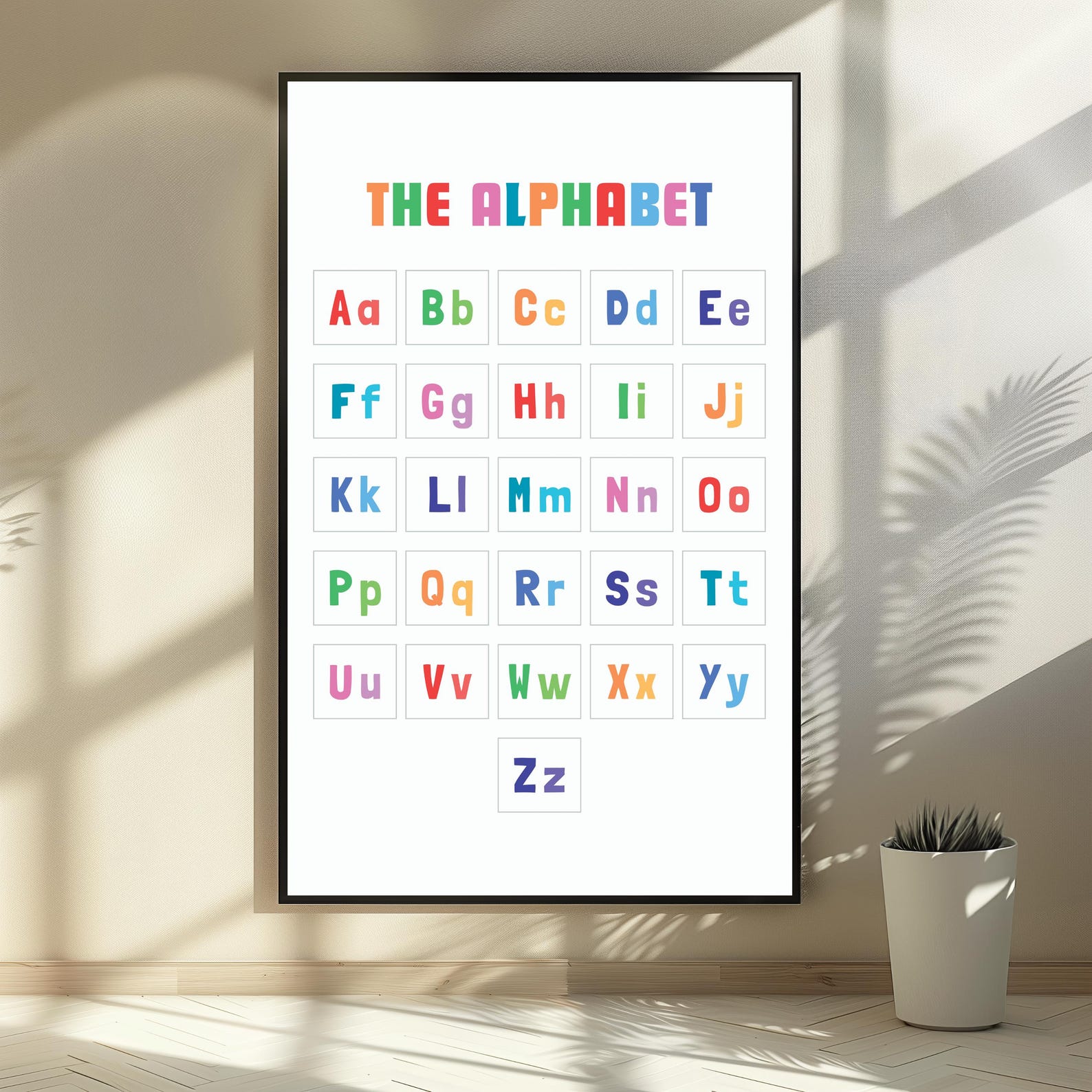 Alphabet Poster, Handwriting Chart, Alphabet Poster for Classroom Wall ...