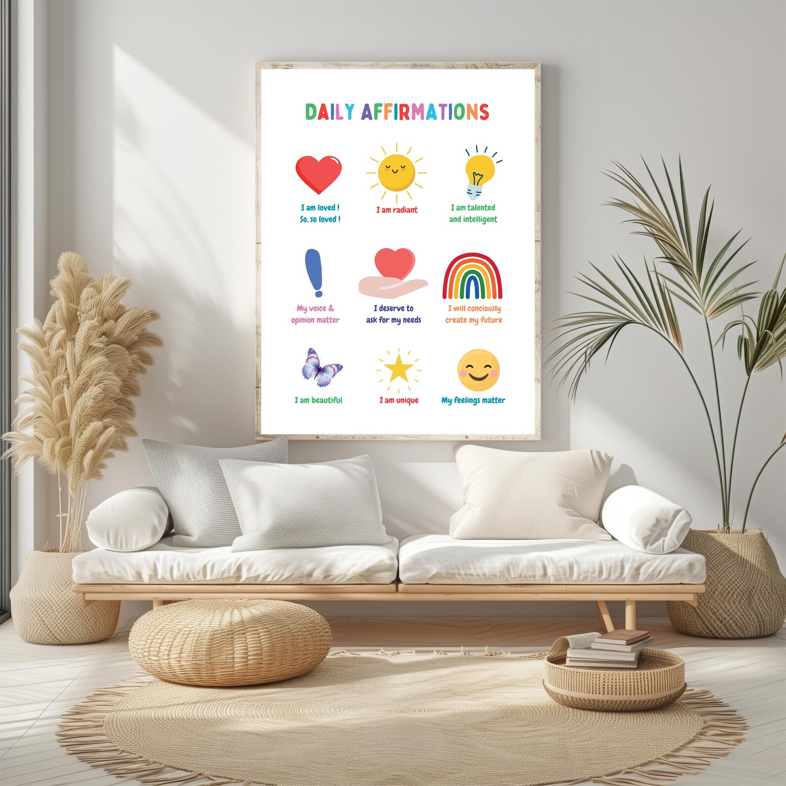 Positive Affirmation Poster, I Am Affirmations, Inspirational Quote ...