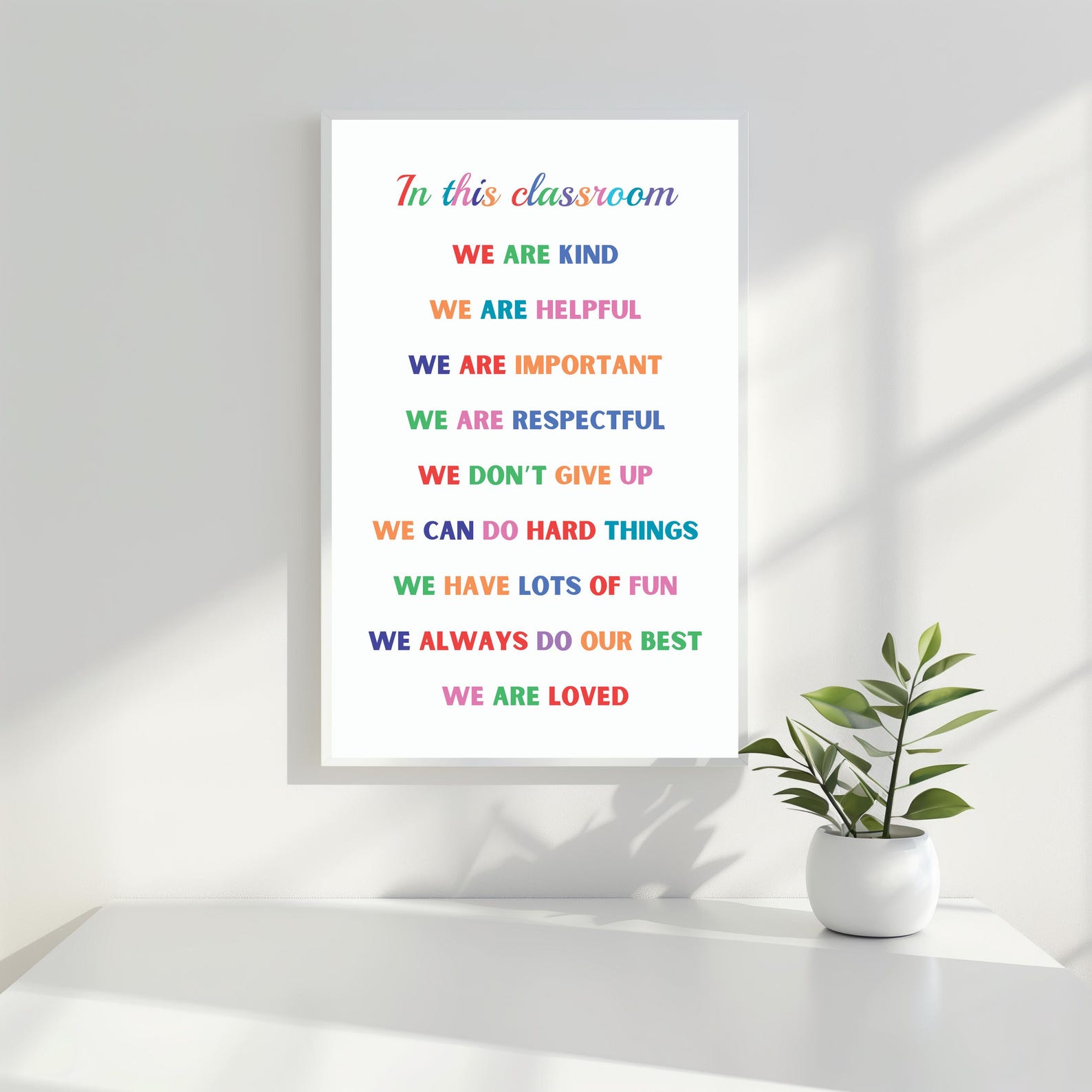 Classroom Rules Poster Sign, Montessori Classroom Rules, Classroom ...