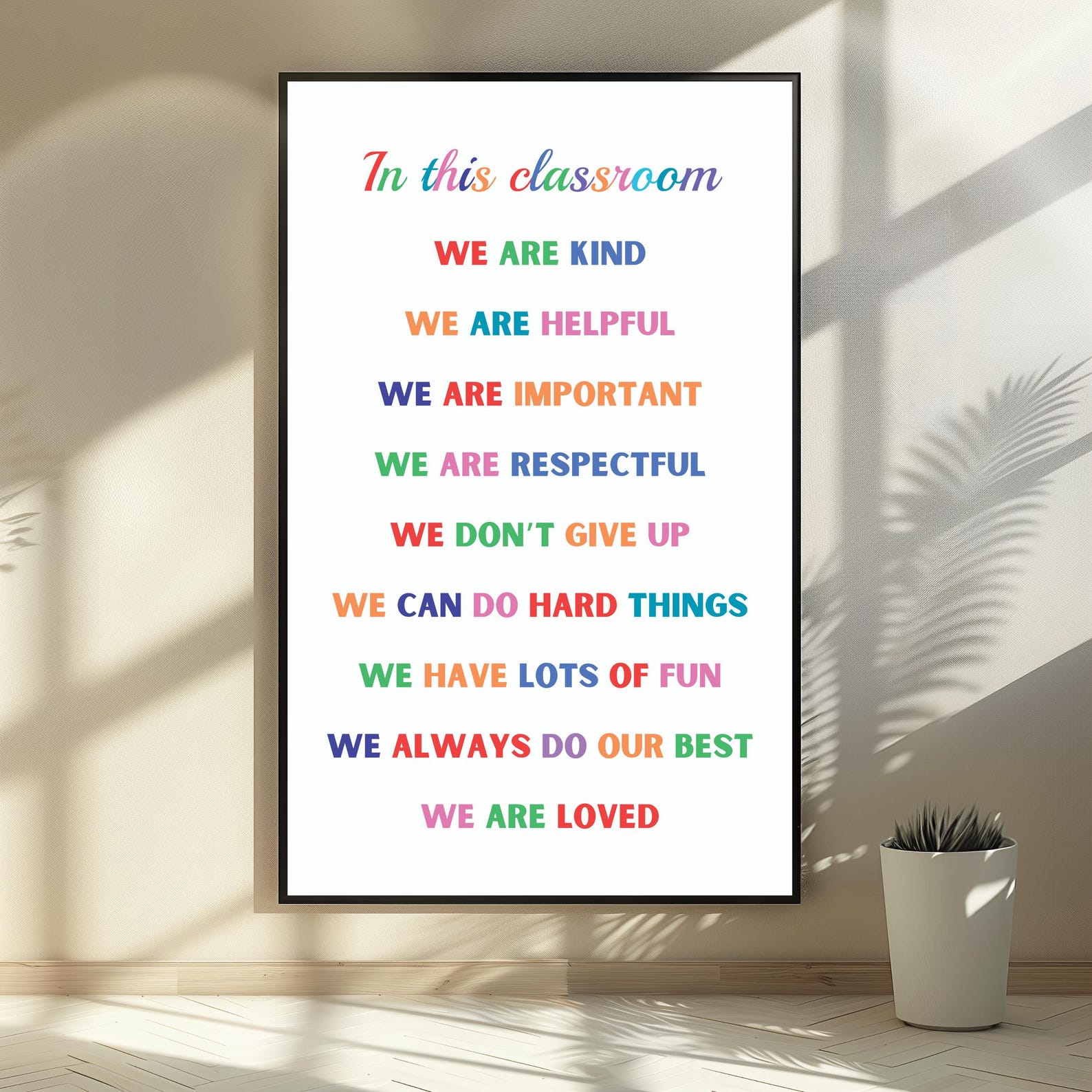 Classroom Rules Poster Sign, Montessori Classroom Rules, Classroom ...