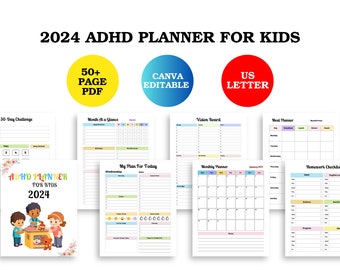 ADHD Journal for Kids, Junior ADHD Planner - Etsy