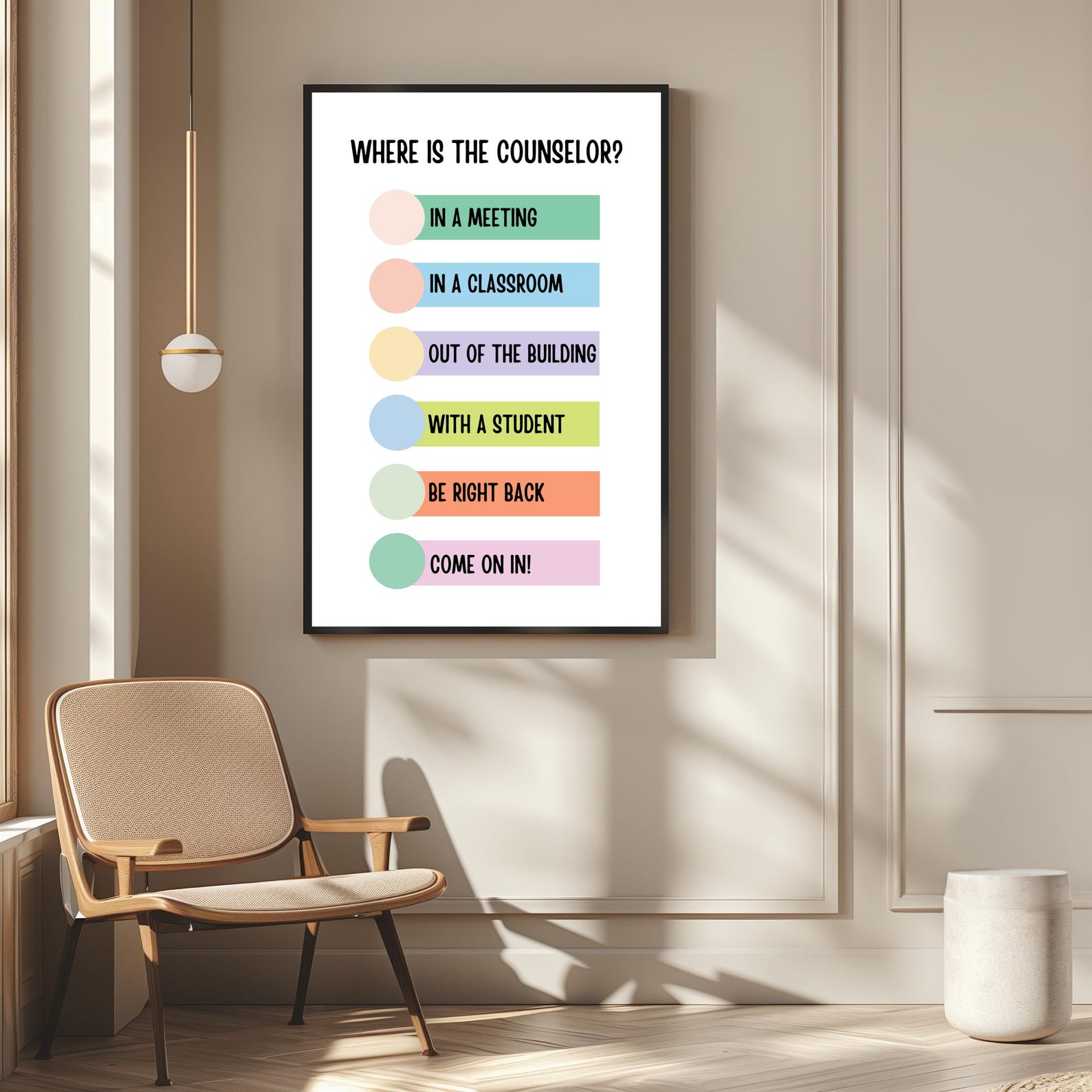 Where is the Counselor Poster, School Counselor Door Sign, Counselor ...
