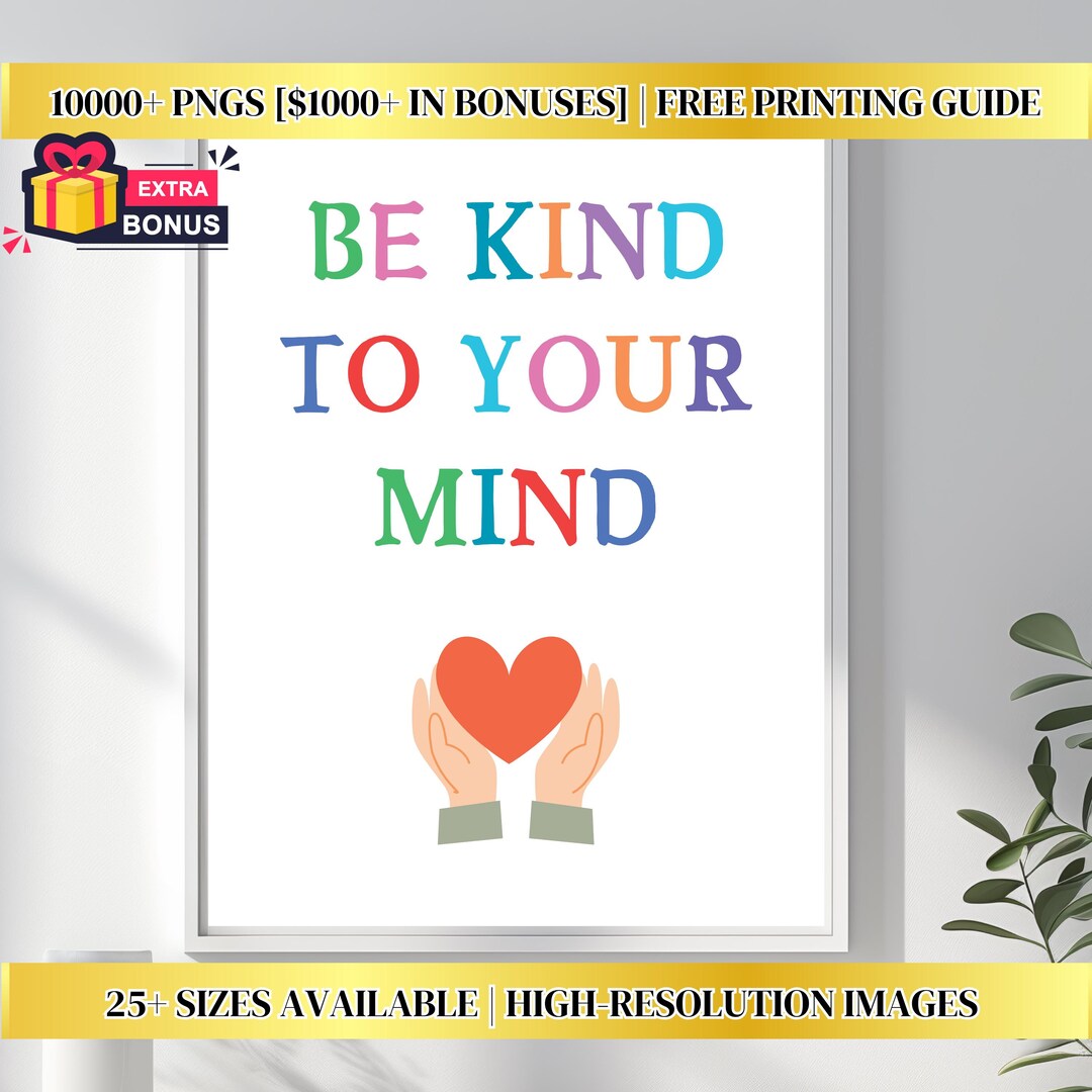 Be Kind to Your Mind, Be Kind to Yourself, Positive Self Talk, Notes to ...