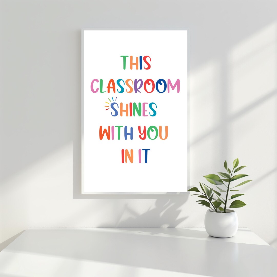 This Classroom Shines With You in It, Boho Classroom Decor, Classroom ...