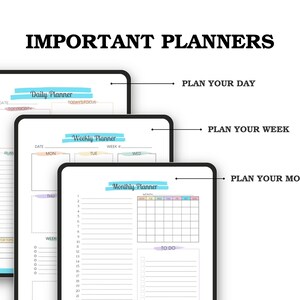 2024-25 Digital Life Plannerdigital Planner 2024-25daily Planner Weekly ...
