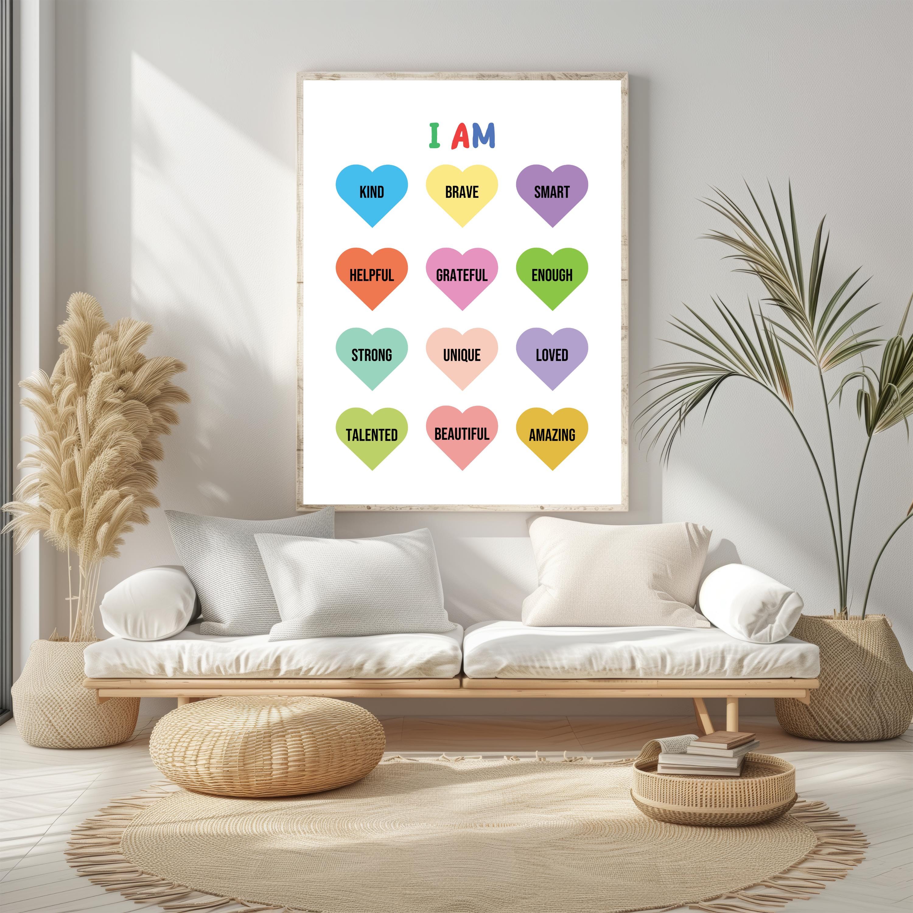 Affirmations for Kids, Children Affirmation Poster, I Am Affirmations ...