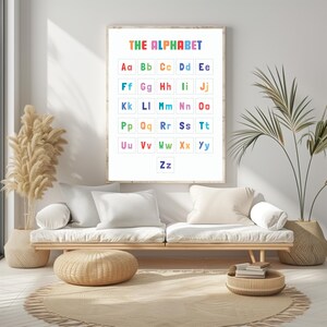 Alphabet Poster, Handwriting Chart, Alphabet Poster for Classroom Wall ...