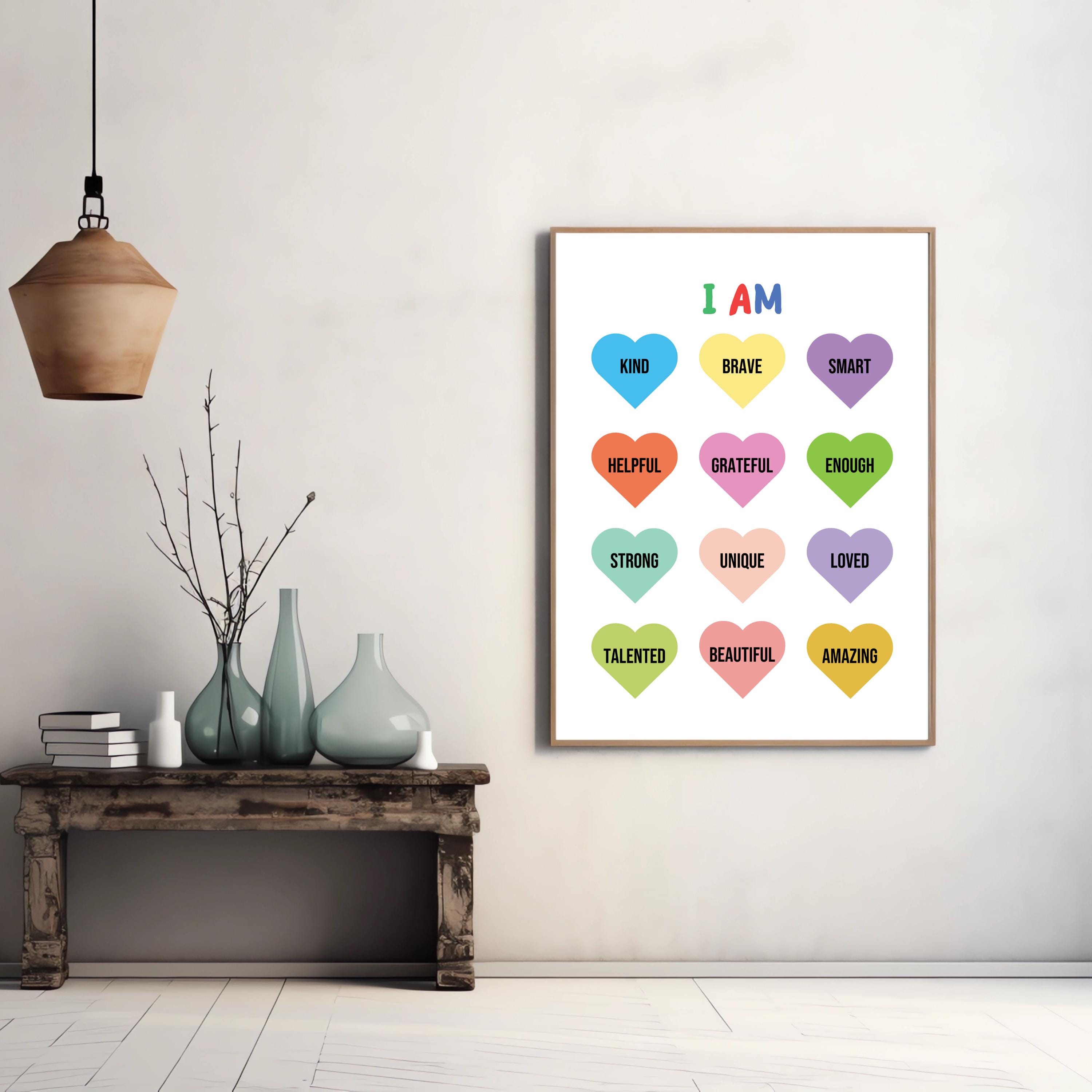 Affirmations for Kids, Children Affirmation Poster, I Am Affirmations ...