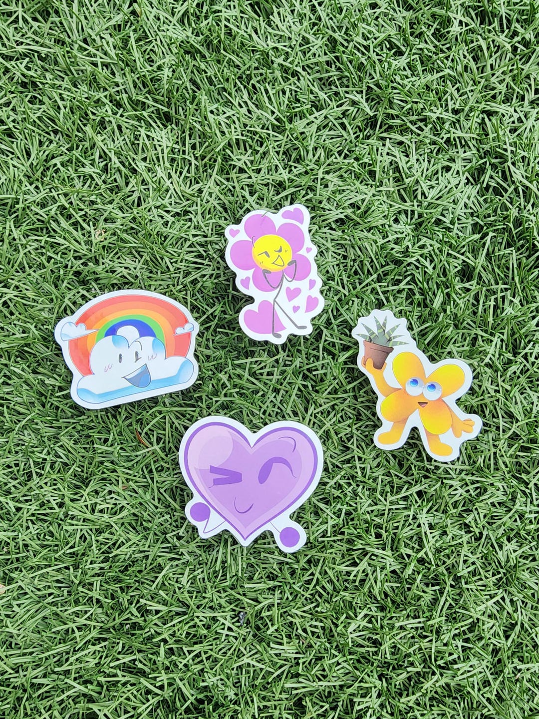 Set of 4 BFDI Battle for Dream Island Theme Stickers - Etsy