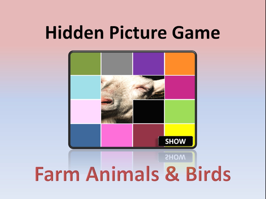 Engaging Farm Animals Hide and Seek | Powerpoint Game | Games for Kids ...