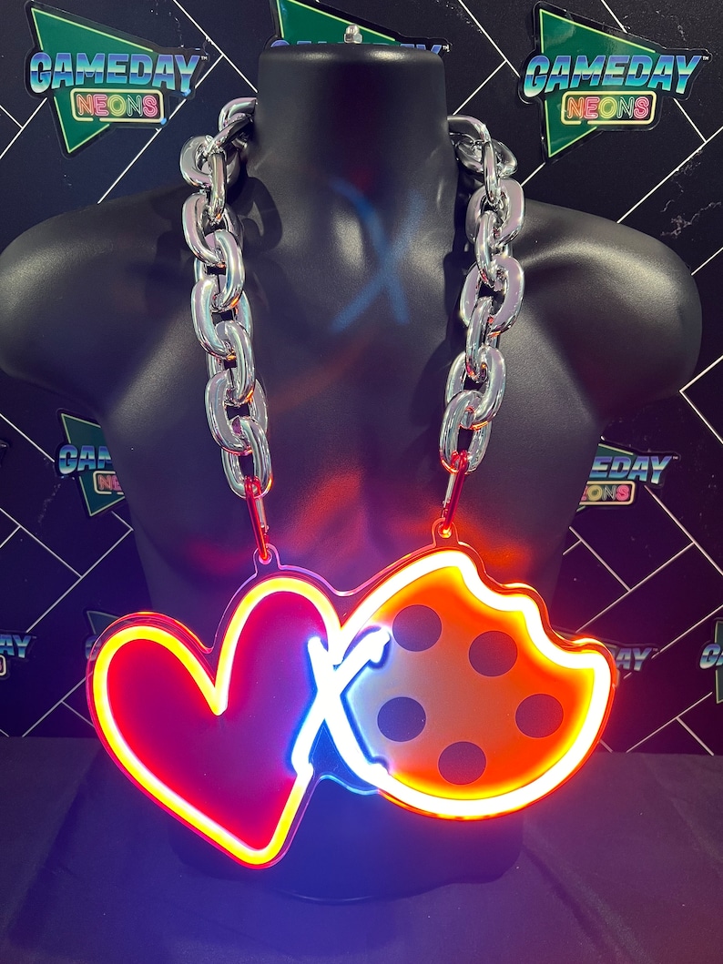 Custom Team/logo/image - Message Us Photo - Sports LED Neon Fan Chain ...