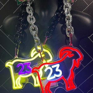 Custom Team/logo/image - Message Us Photo - Sports LED Neon Fan Chain ...