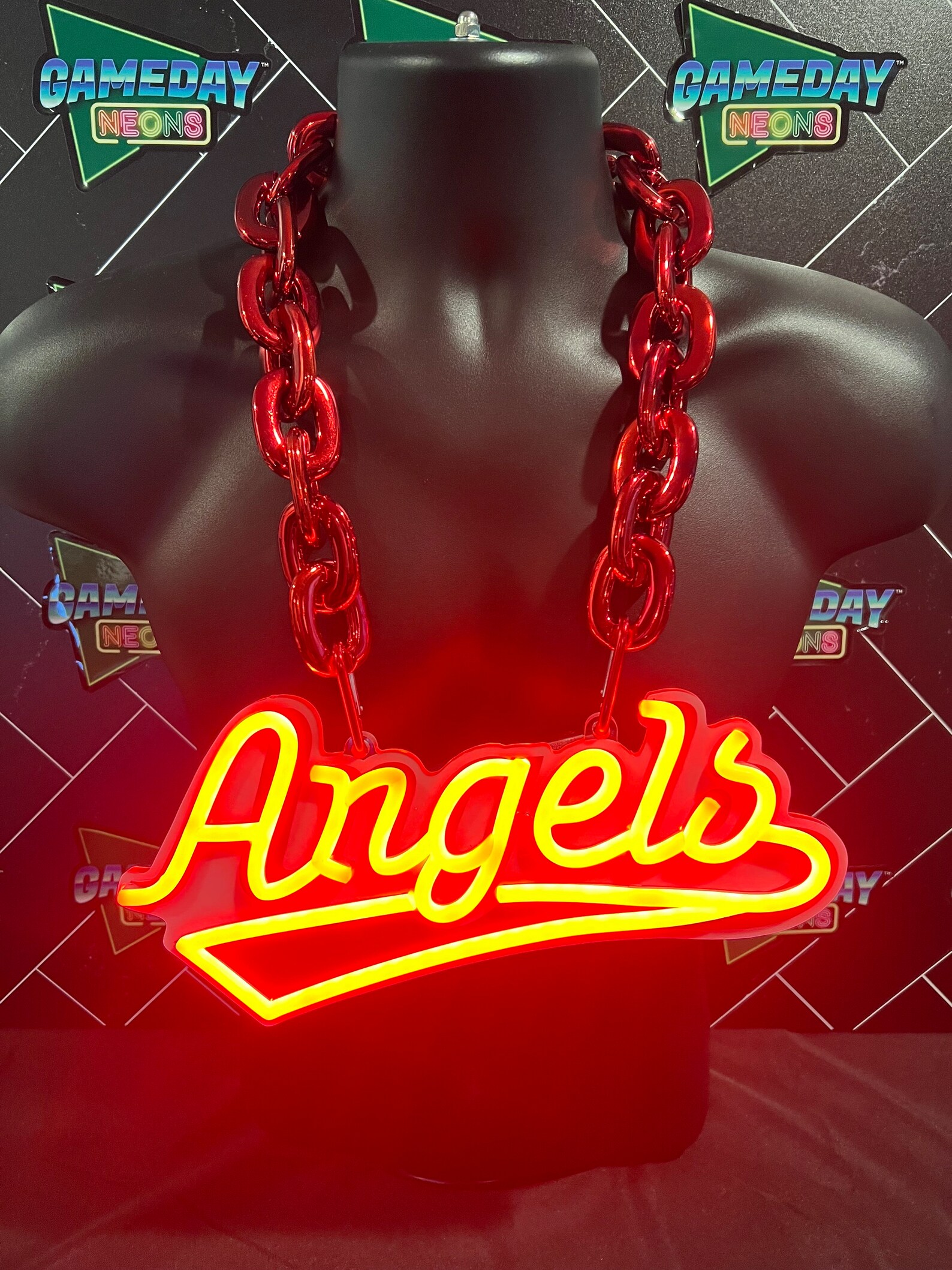 Custom Team/logo/image - Message Us Photo - Sports LED Neon Fan Chain ...