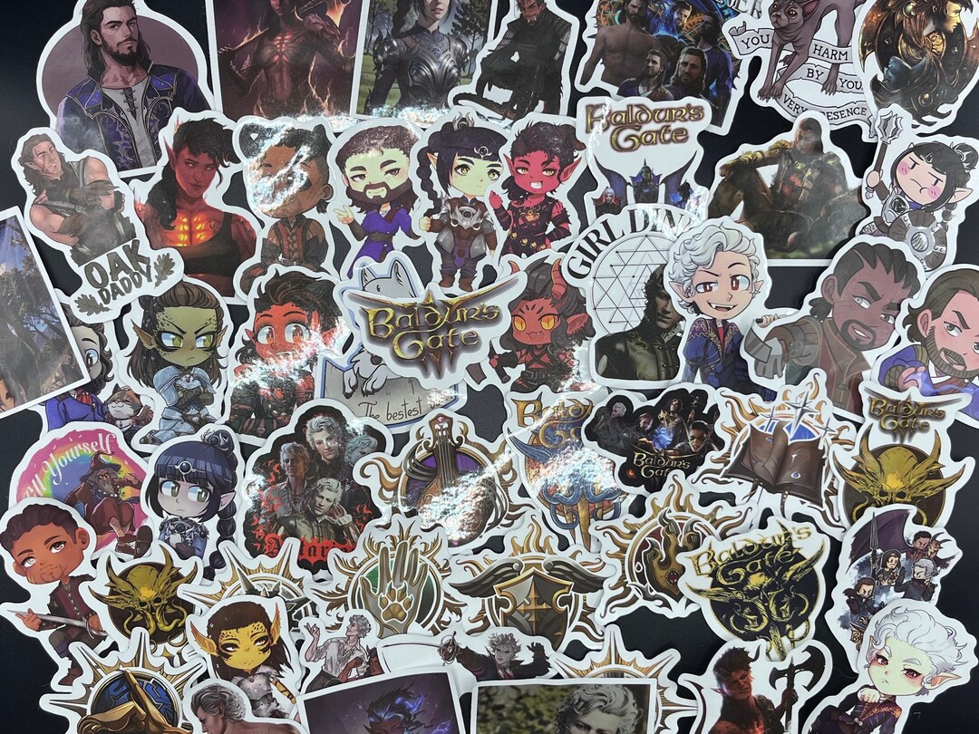 Buy 3 for 2 Stickers|baldur's Gate Stickers Pack-50pcs Waterproof ...