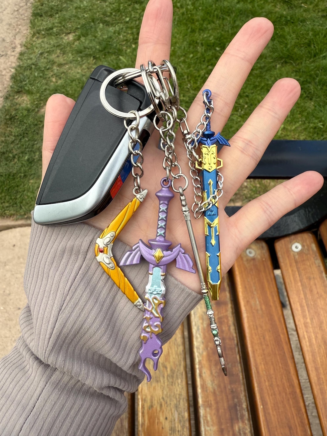 The Legend of Zelda Inspired Keyring|key Chain|lightscale Trident,sea ...
