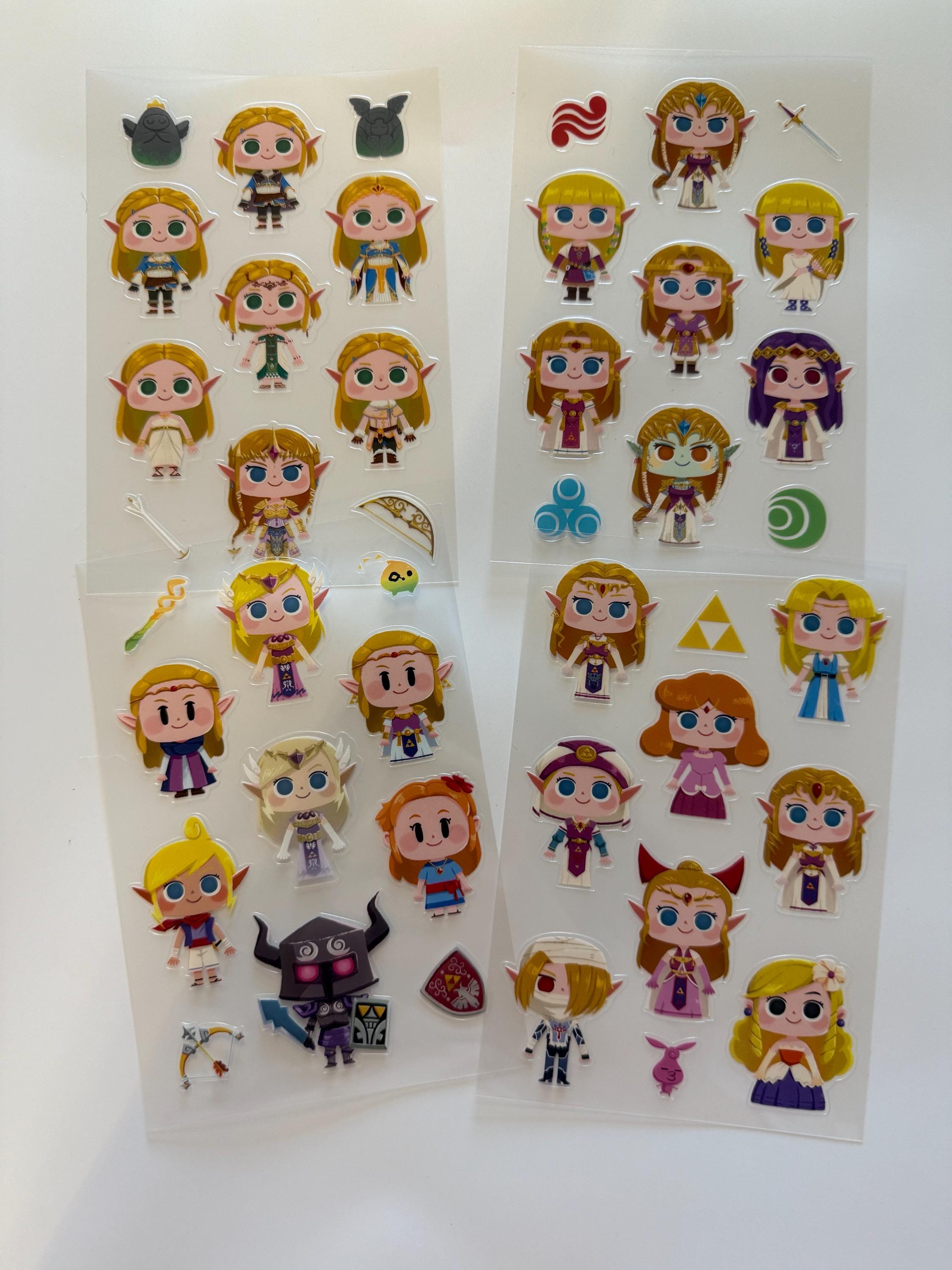 The Legend of Zelda Inspired Transparent Stickers Pack - Etsy