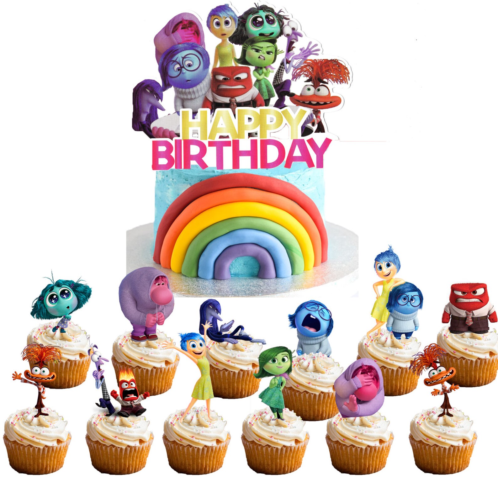 Inside Out Birthday Party Decorations, Party Banners, Ballons, Cake ...