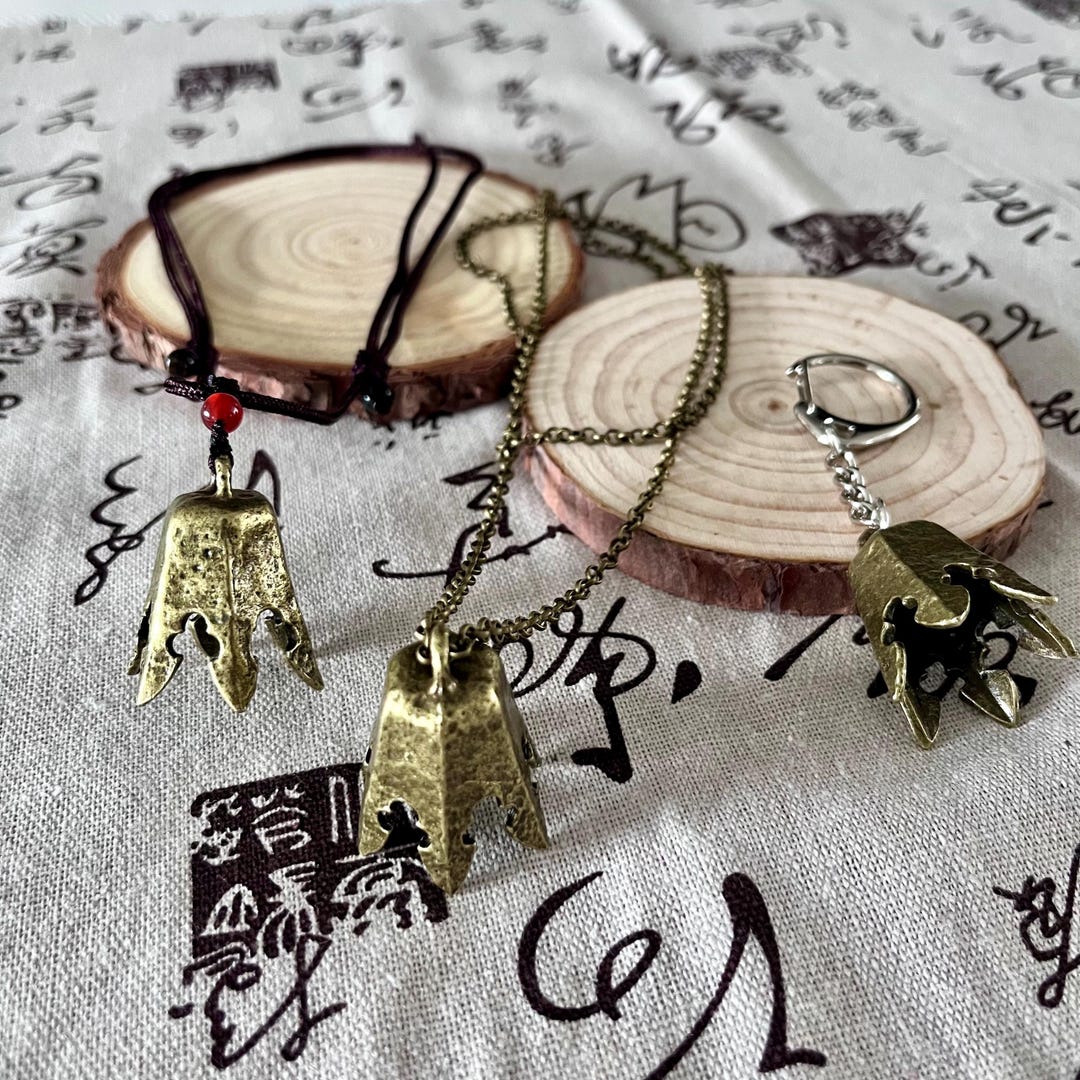 Black Myth Wukong Inspired Bell Necklace, Pendant With Chain, Keychain ...
