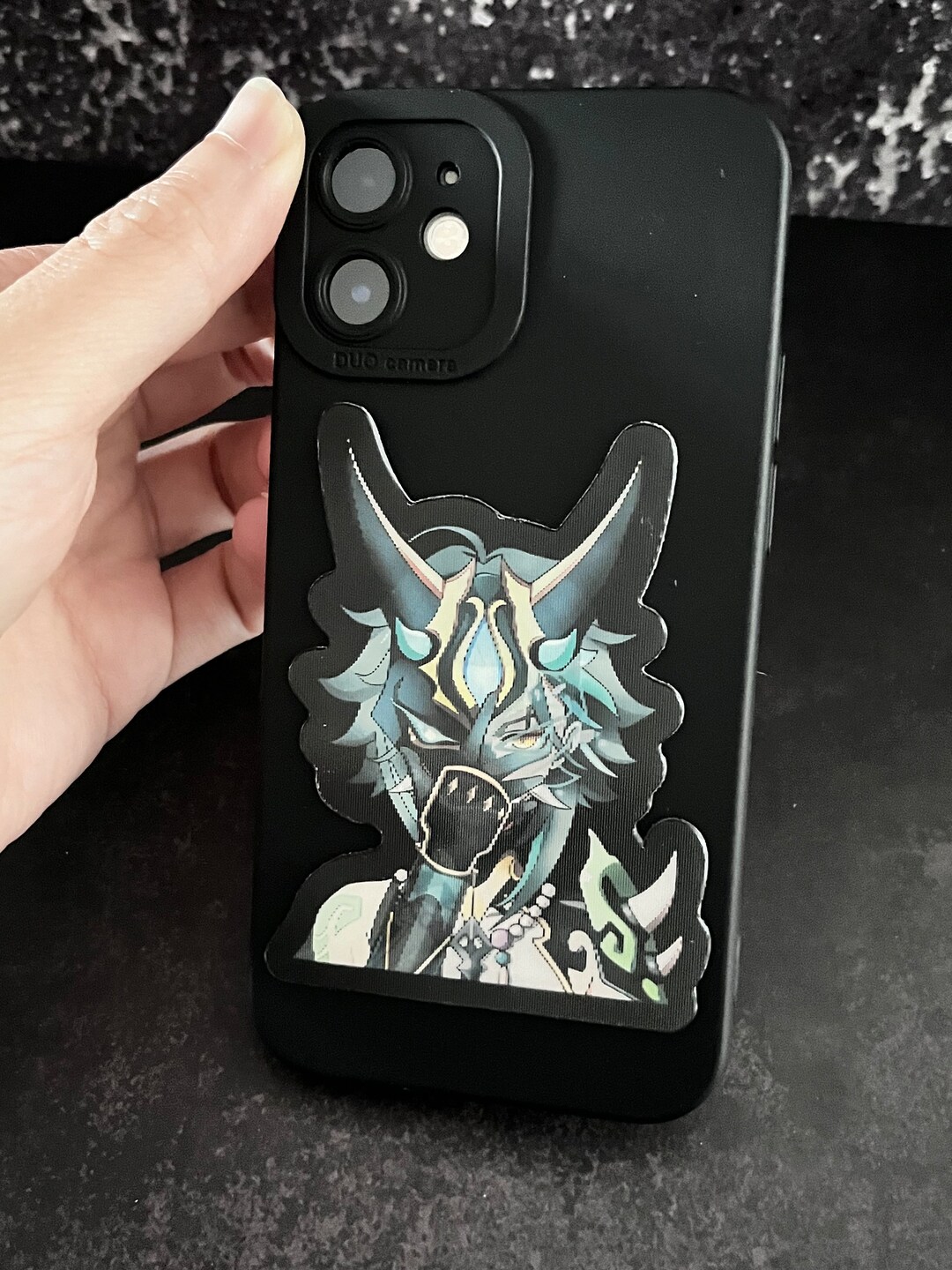 3D Gradient Sticker, Genshin Impact, Xiao Sticker, Anime Sticker - Etsy