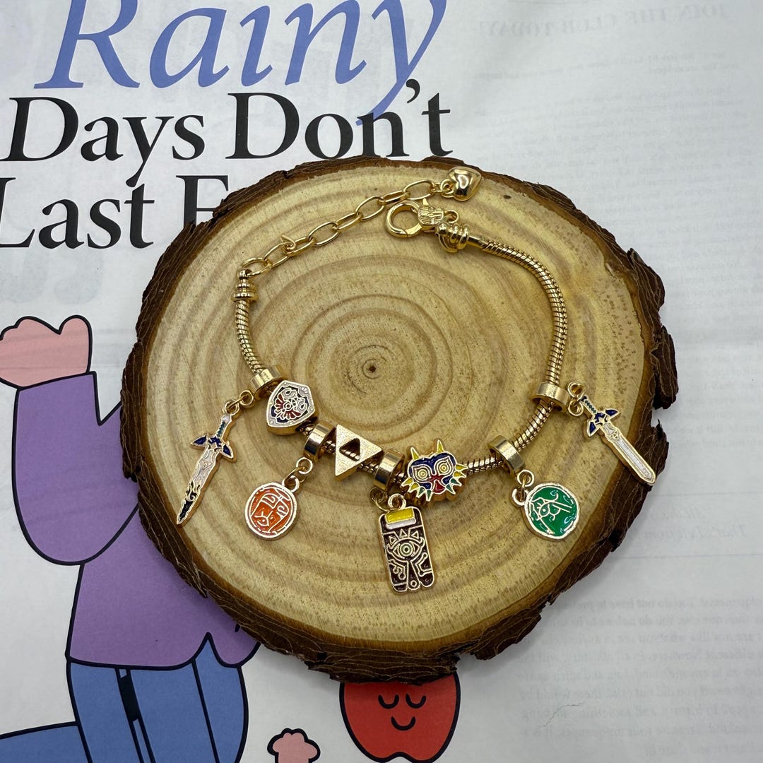 The Legend of Zelda Collection Snake Chain Bracelet With Charms|charm ...