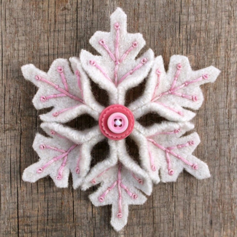 Felt Snowflake - Etsy