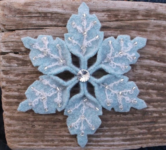 Felt Snowflake Pattern PDF File - Etsy