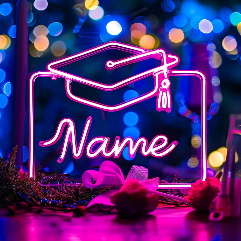Custom Graduation Neon Sign for Graduation Gifts or Party Decoration ...