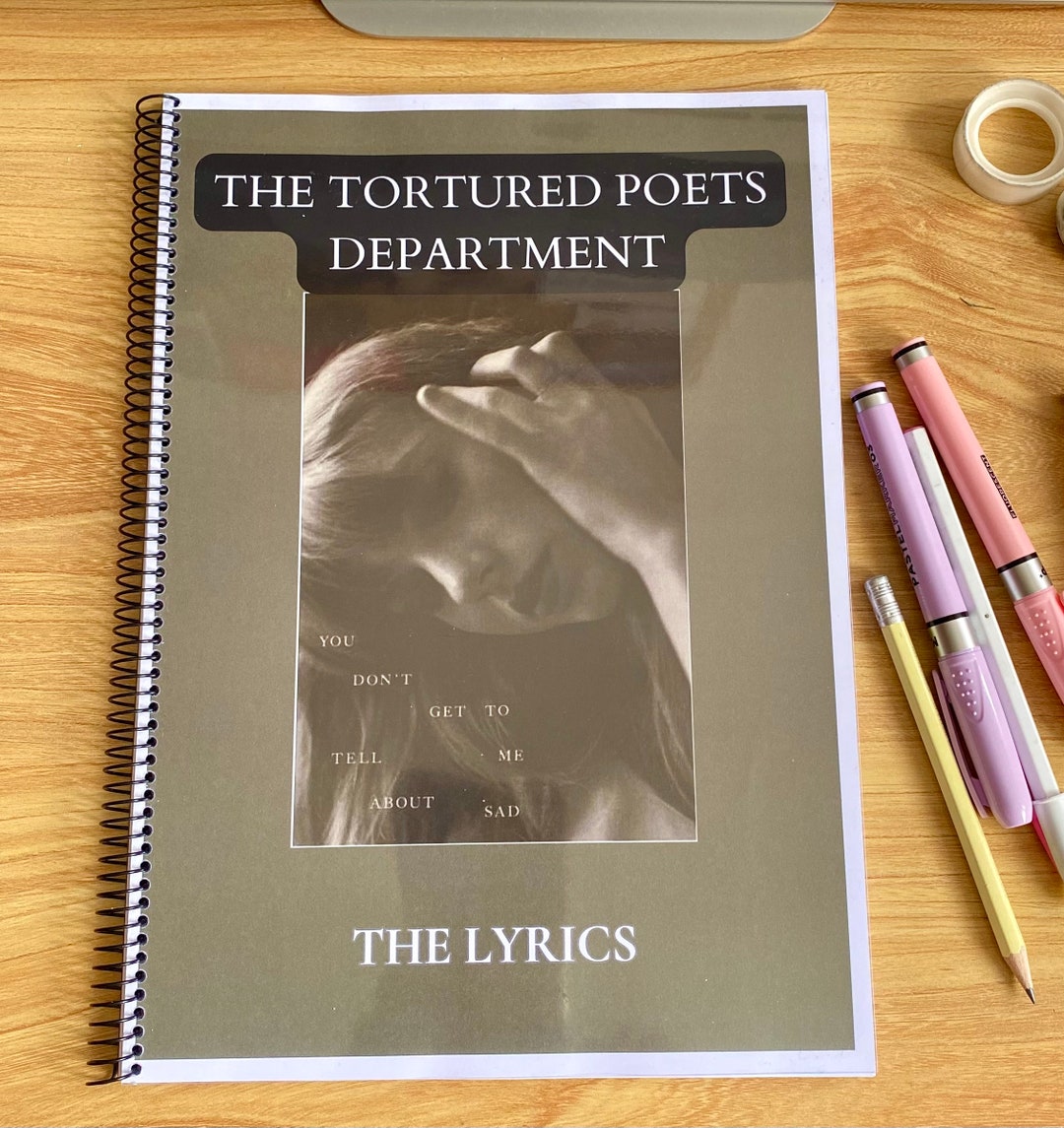 Digital Notebook Lyrics TTPD Taylor Swift - Etsy
