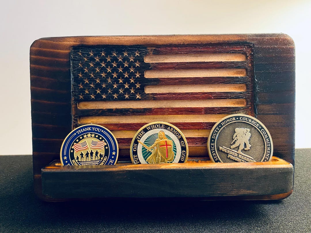 Challenge Coin Display for Desktop or Table - Etsy