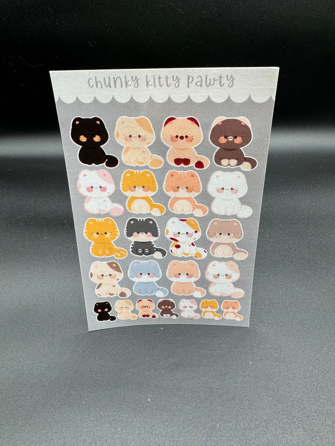 Kitty Sticker Sheets - Etsy