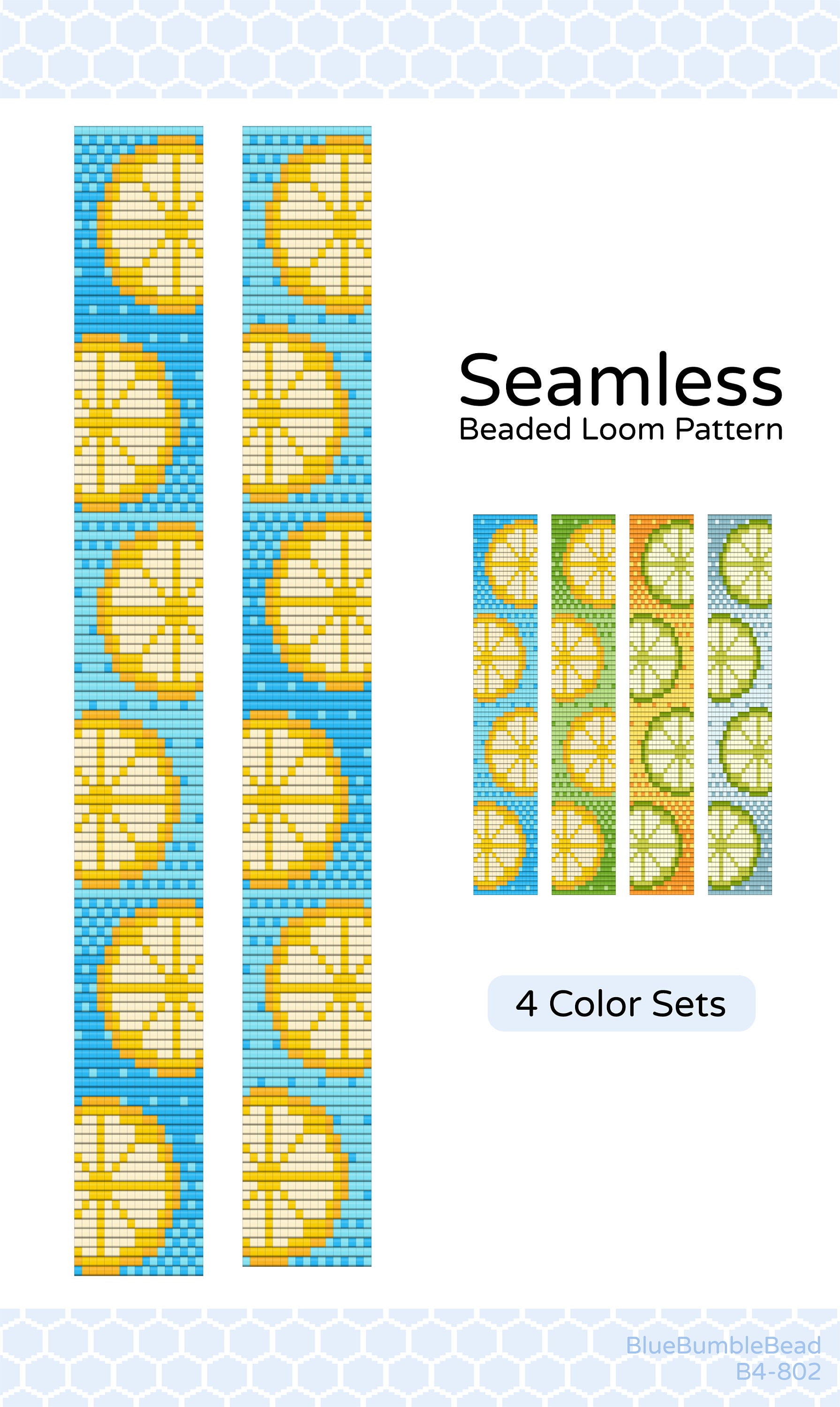 Lemon Lime Orange Summer Fruit - Loom Bracelet Seed Bead PDF Miyuki ...