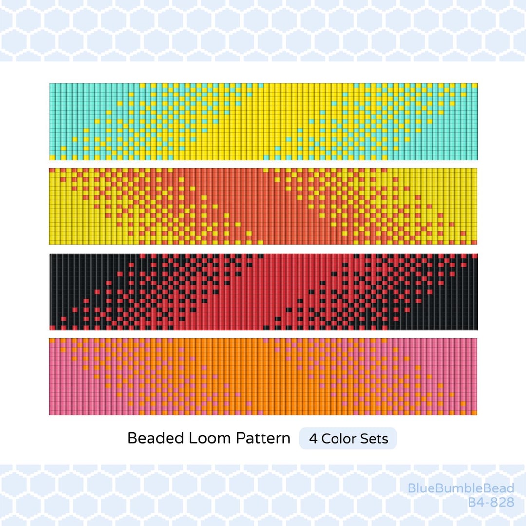 Gradient Colors Pattern - Loom Bracelet Seamless, Miyuki Delica 11/0 ...