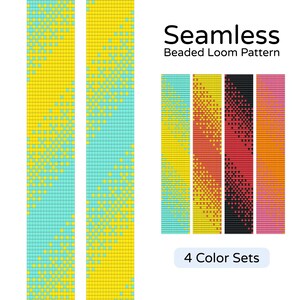 Gradient Colors Pattern - Loom Bracelet Seamless, Miyuki Delica 11/0 ...
