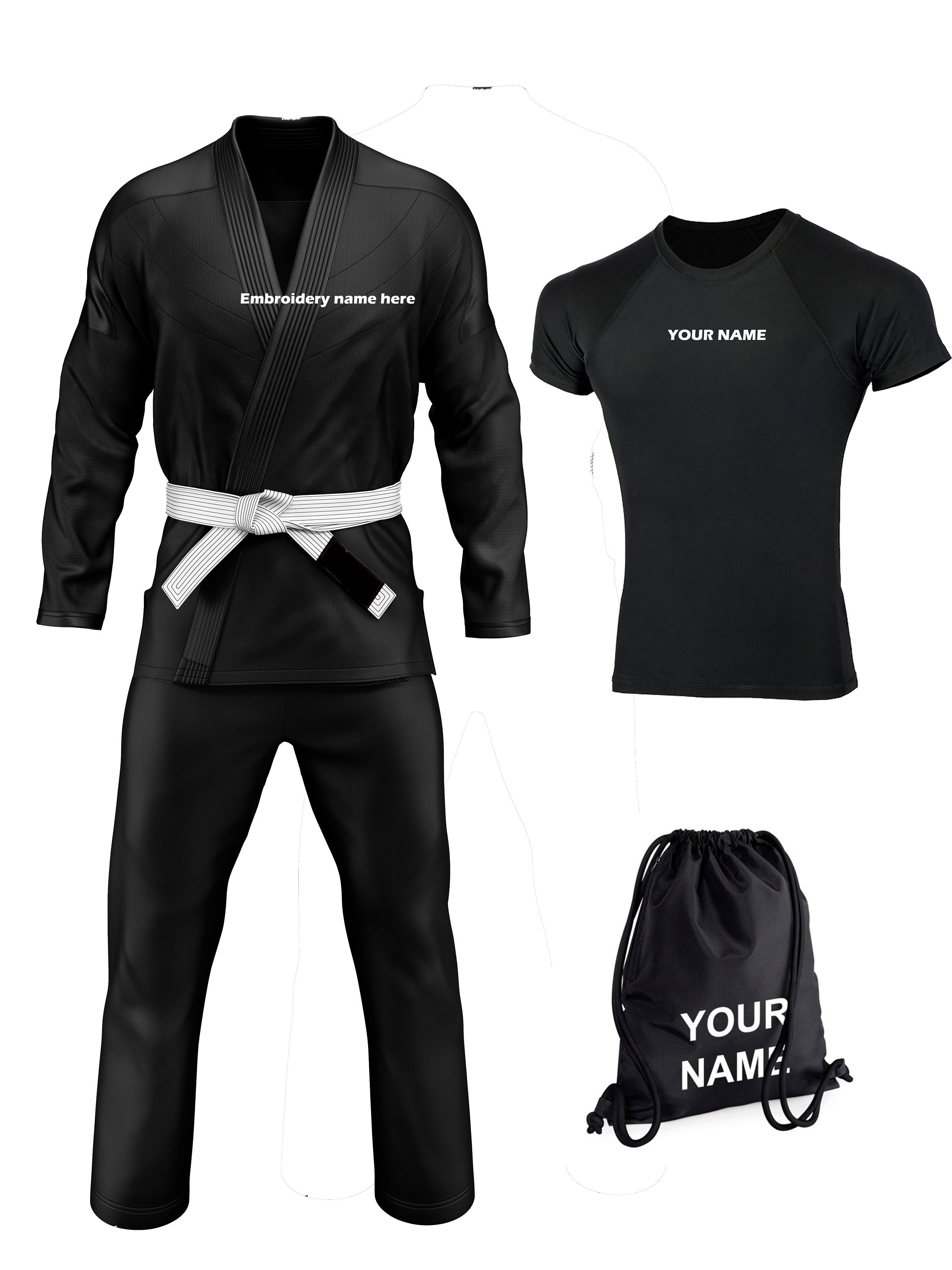 Custom Handmade Jiu Jitsu Uniform Adult MMA Rashguard With Bag - Etsy