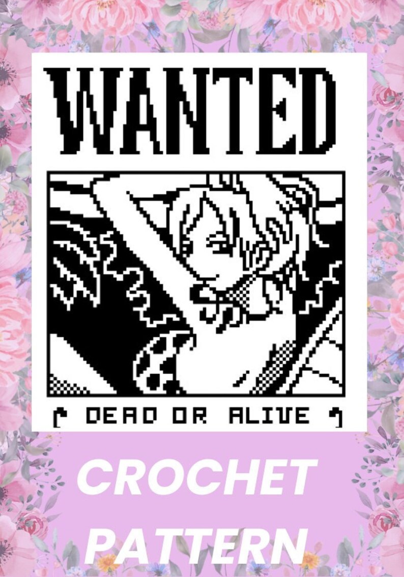 PATTERN Nami Wanted Poster Pre-timeskip Crochet Tapestry Pattern - Etsy