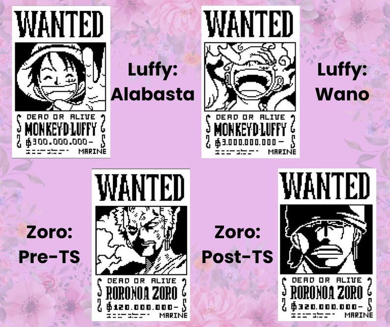 PATTERN - Wanted Poster Crochet Tapestry Patterns - SINGLE - Etsy