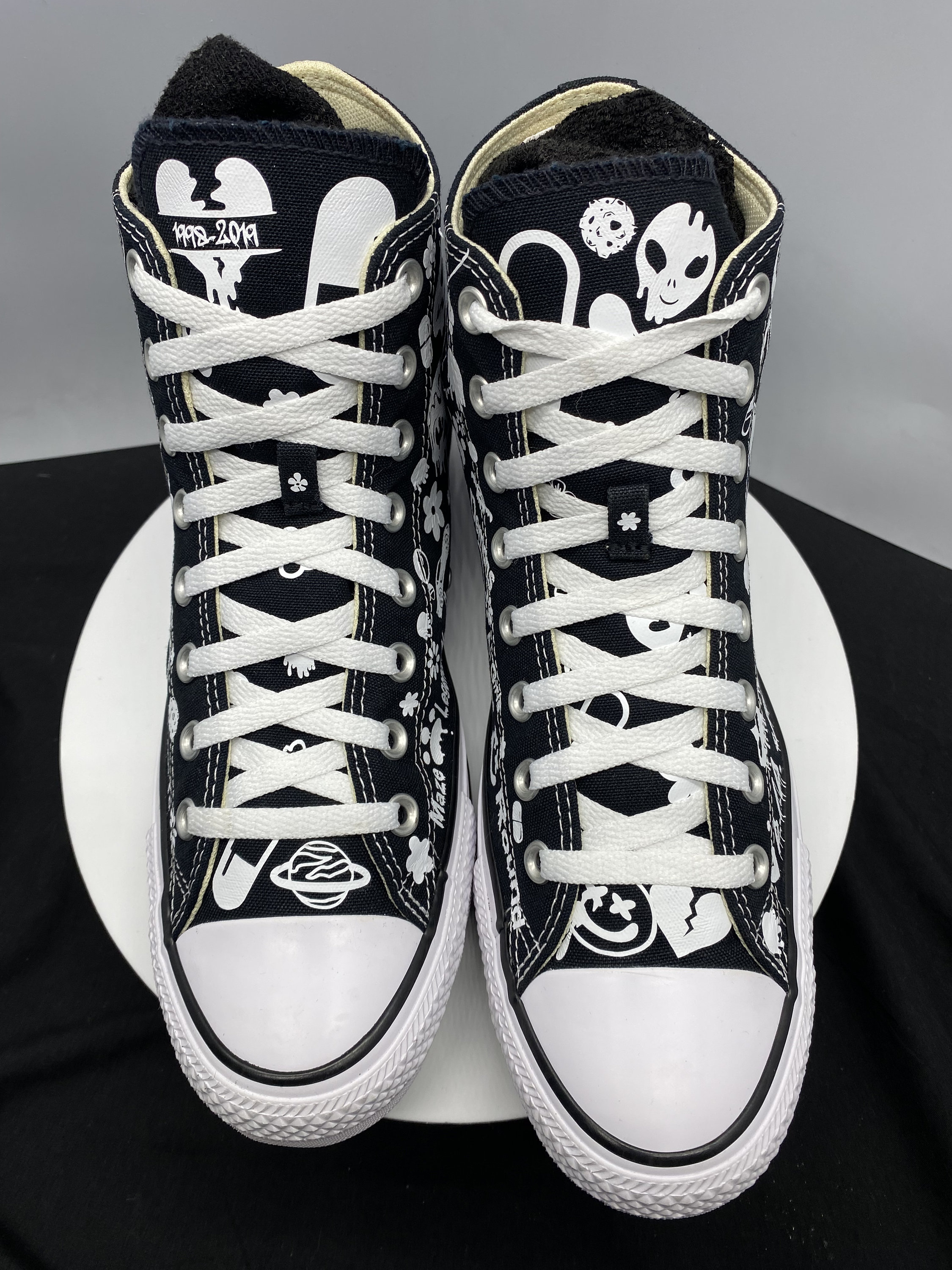 Personalized High-top Converse Shoe (tribute, Birthday, Rest in Peace ...