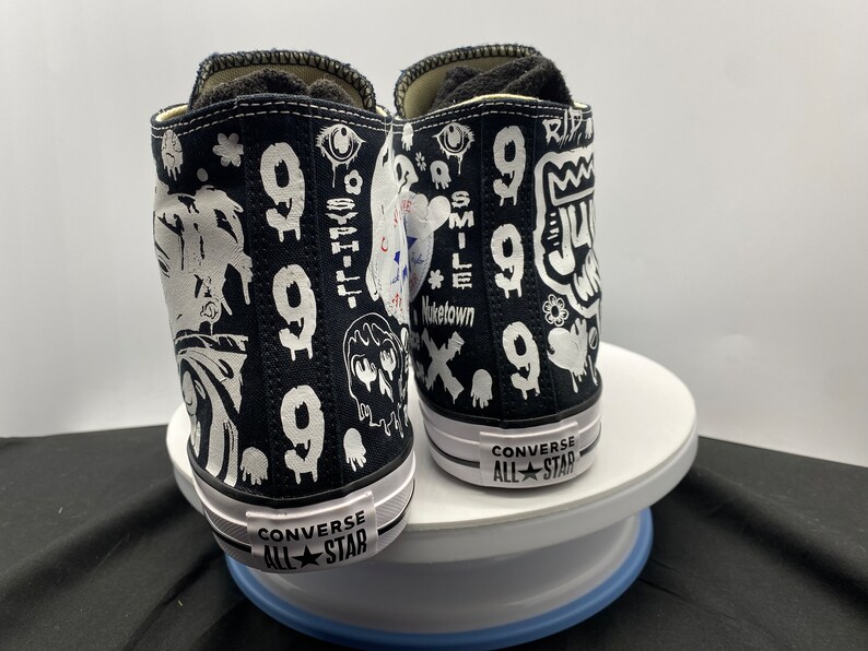 Personalized High-top Converse Shoe (tribute, Birthday, Rest in Peace ...