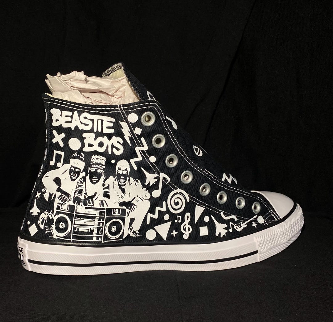 Personalized High-top Converse Shoe (tribute, Birthday, Icons, Rapper ...