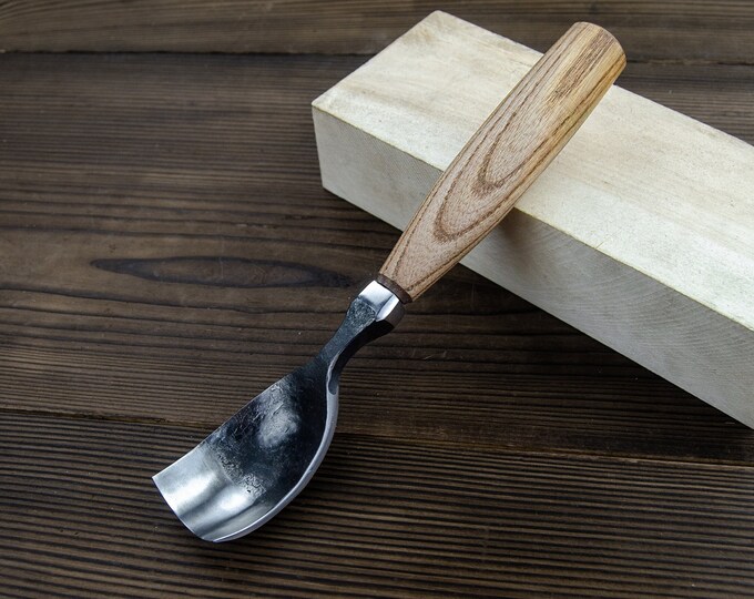 Wood Carving Bent Gouge. Spoon Carving Gouge. Wood Carving Tool. Bowl ...