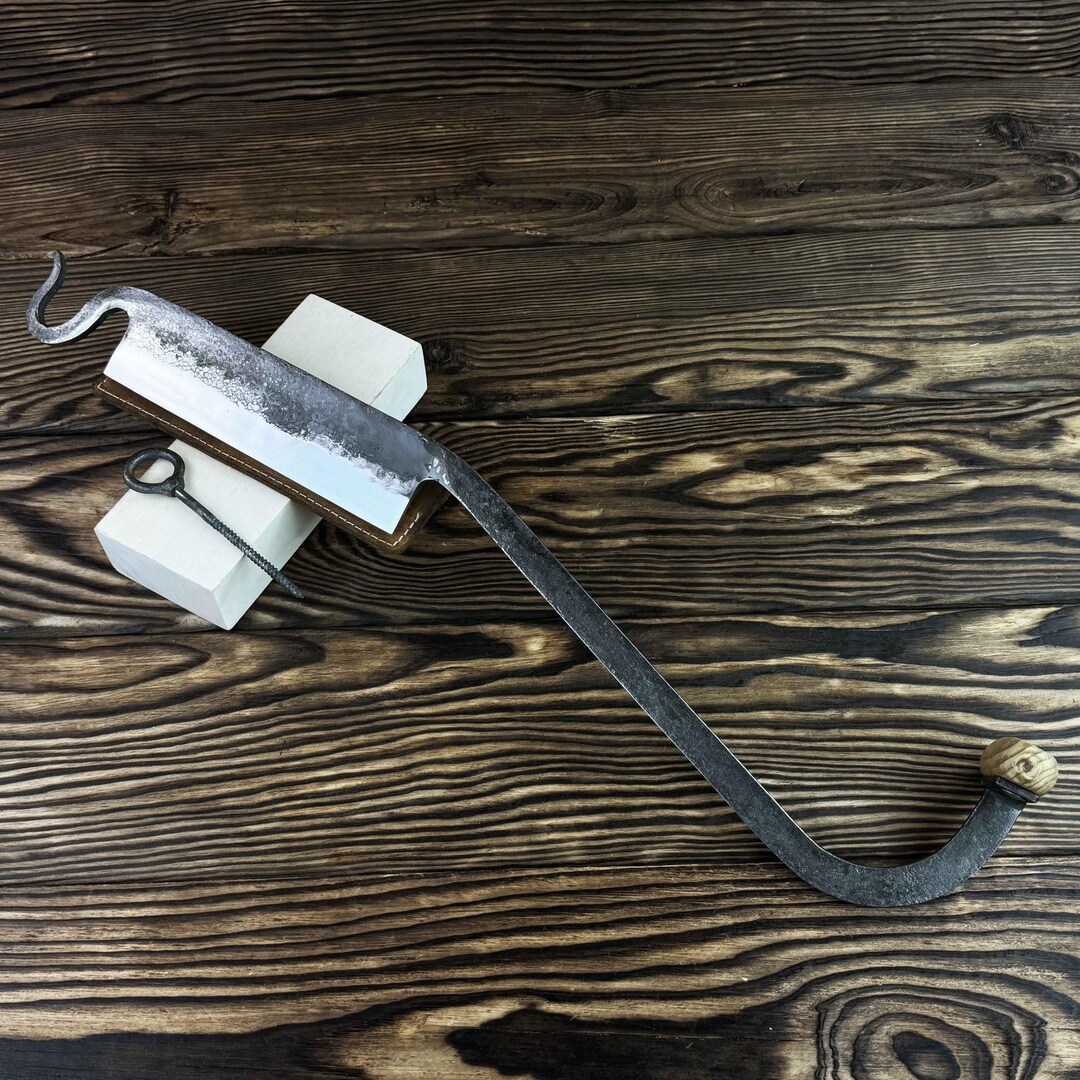 Hand-forged Stock Knife With Sheath. Clog Making Tool. 52100 Carbon ...