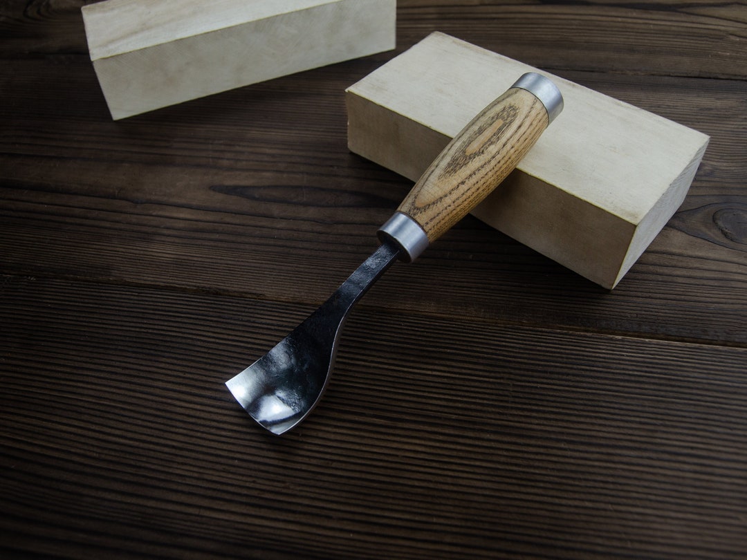 Wood Carving Bent Gouge. Spoon Carving Gouge. Wood Carving Chisel. Bowl ...