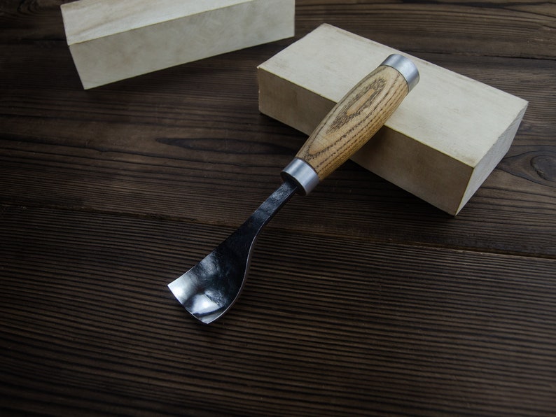 Wood Carving Bent Gouge. Spoon Carving Gouge. Wood Carving Chisel. Bowl ...