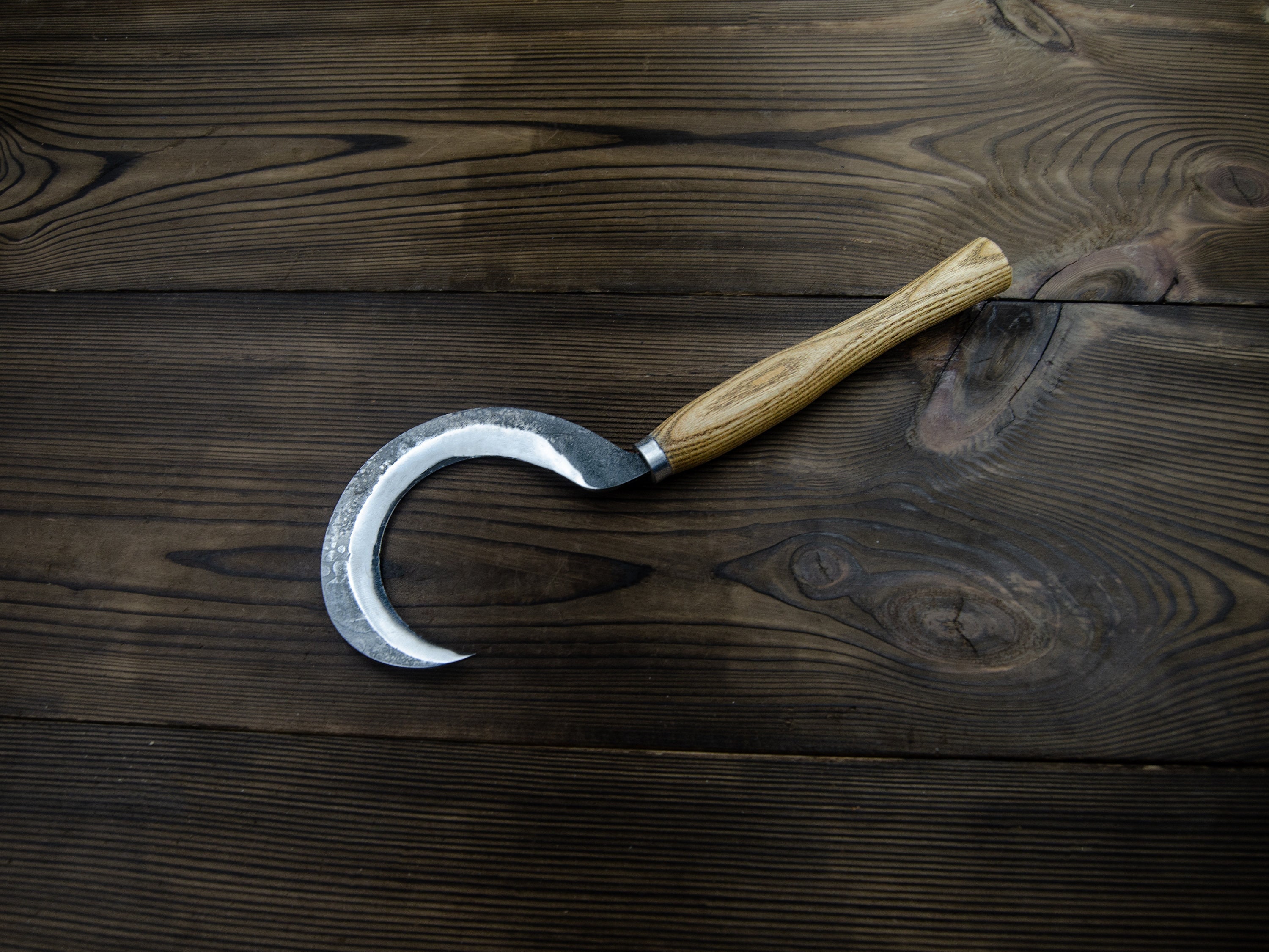 Small Hand Forged Sickle. Harvest Crops and Clear Overgrowth. Garden ...