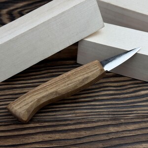 Hand Forged Sloyd Knife. Wood Carving Knife. Carbon Steel Blade ...