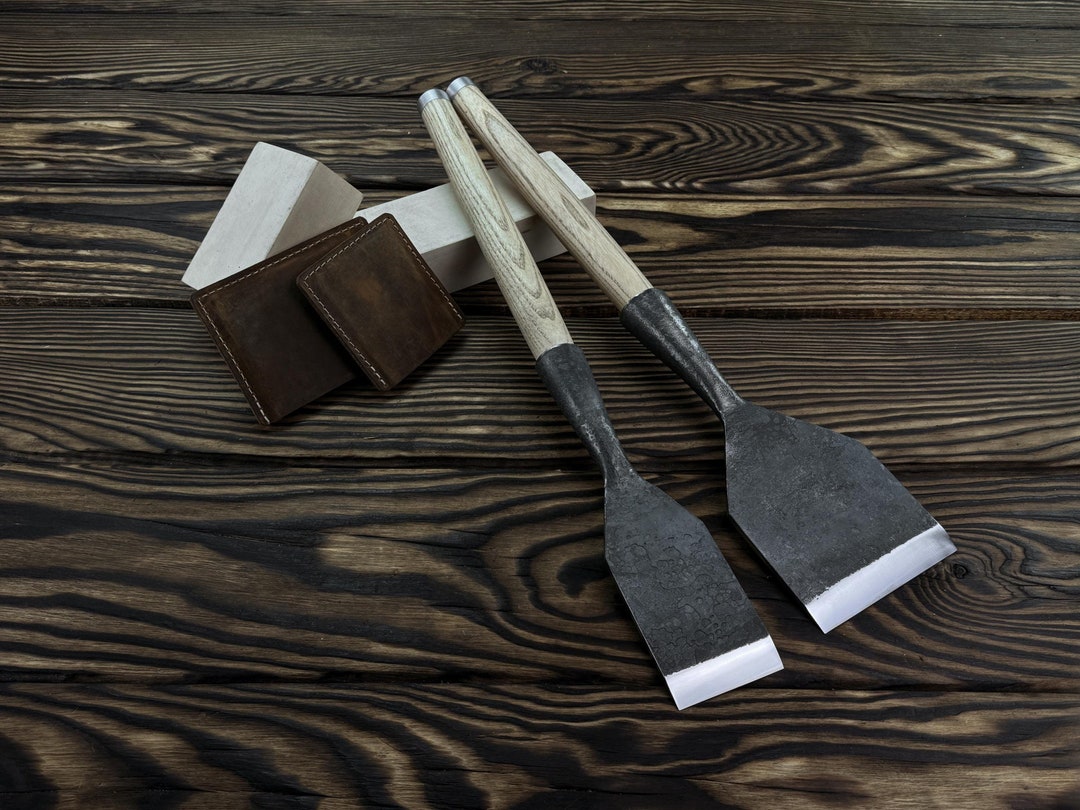 Hand-forged Large 2-piece Slick Chisel Set. Timber Framing Tools ...