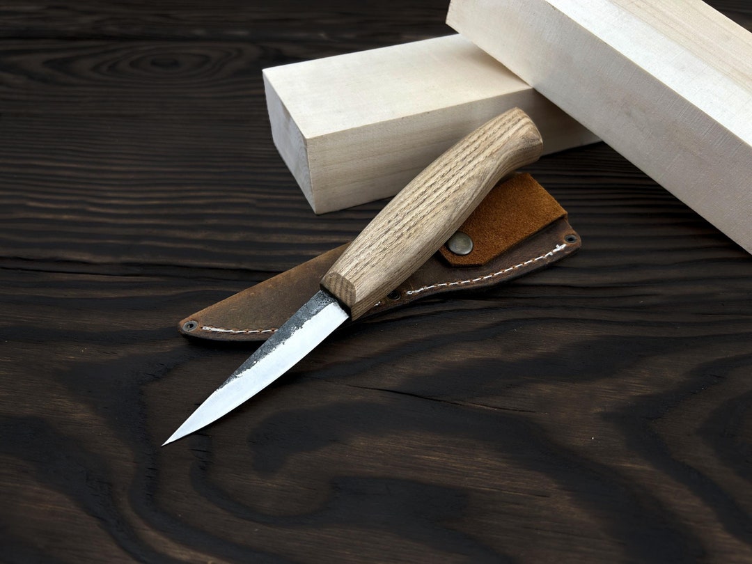 Hand-forged Sloyd Knife. Spoon Carving Knife. Bowls Carving Knife ...