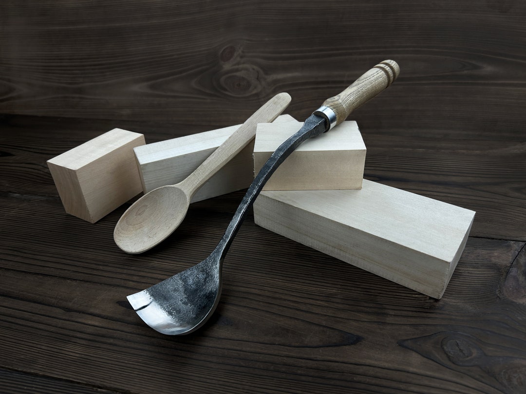 Hand Forged Bent Gouge With a Long Neck. Large Bent Gouge. Wood Carving ...